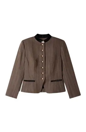 Sandro Striped Wool Suit Jacket