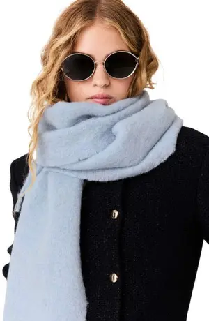 Maje Wool And Alpaca Blend Scarf