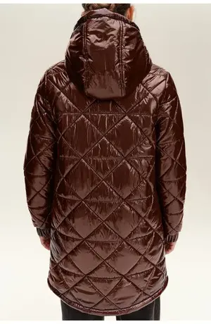 Bimba Y Lola Technical Fabric Midi Puffer