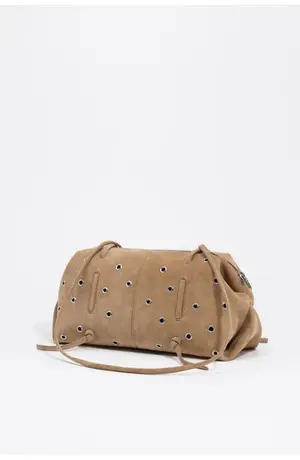Bimba Y Lola Medium Suede Studded Lolita Bag