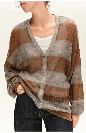 Bimba Y Lola Striped Wool Cardigan