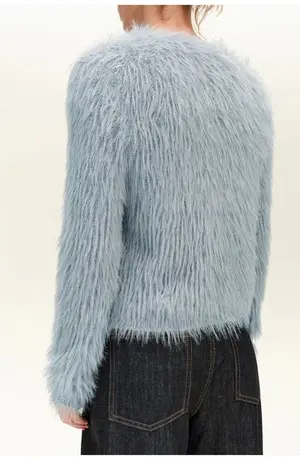 Bimba Y Lola Straight Cardigan From Fur