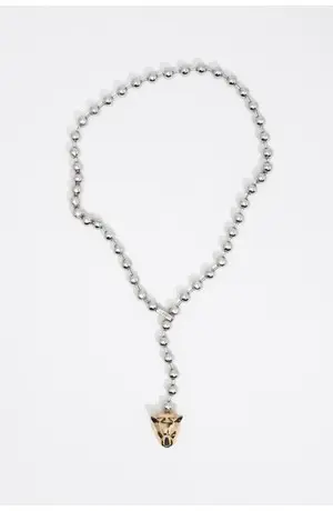 Bimba Y Lola Chain Necklace With Panther Head
