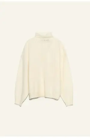 Bimba Y Lola Wool Openwork High Neck Sweater