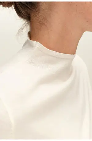 Bimba Y Lola Merino Wool Turtleneck Sweater - Ivory