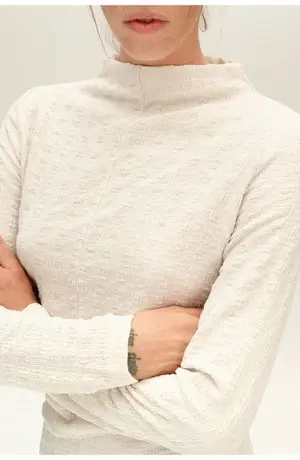 Bimba Y Lola Textured Ruched Midi Dress - Ivory