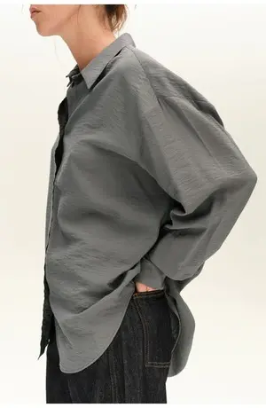 Bimba Y Lola Straight-cut Shirt - Anthracite
