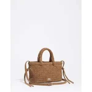 Bimba Y Lola Plaited Suede Crossbody Bag - Camel
