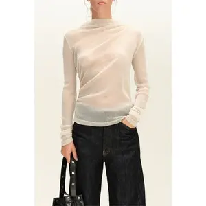 Bimba Y Lola Ruched Lurex Fitted T-shirt