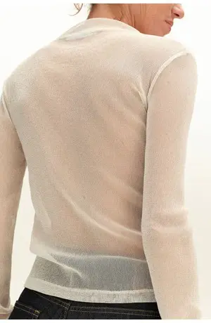 Bimba Y Lola Ruched Lurex Fitted T-shirt
