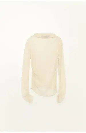 Bimba Y Lola Ruched Lurex Fitted T-shirt