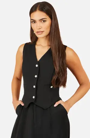 YUMI Waistcoat Style Jumpsuit