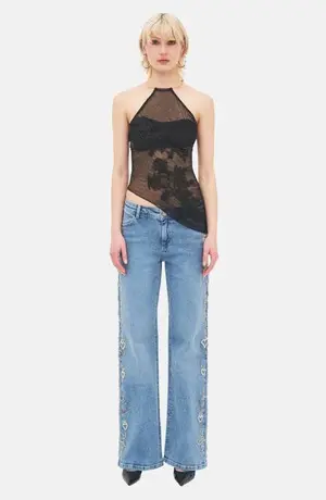 OW Angela Mesh Top