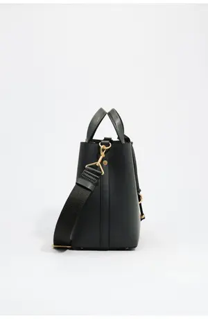 Bimba Y Lola Large Leather Chihuahua Bag - Black