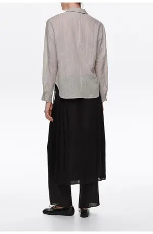 Bimba Y Lola Straight-cut Cotton Blend Shirt