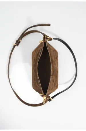 Bimba Y Lola Medium Suede Trapeze Bag