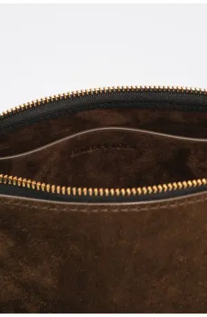 Bimba Y Lola Medium Suede Trapeze Bag