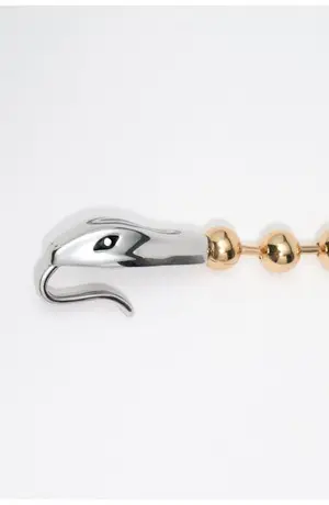 Bimba Y Lola Chain Necklace With Snake Head