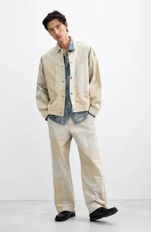 Desigual Gradient Patchwork Cotton Jacket