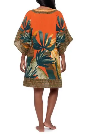 Miraclesuit Tropicale Sole Linen Cover-up Tunic