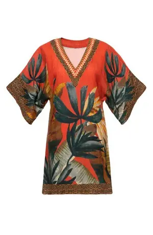 Miraclesuit Tropicale Sole Linen Cover-up Tunic