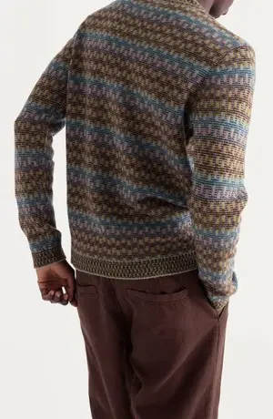 SEASALT CORNWALL Hevva Geometric Crewneck Sweater
