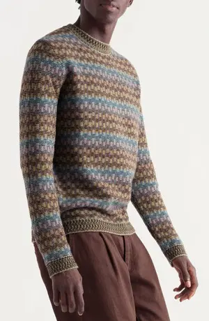 SEASALT CORNWALL Hevva Geometric Crewneck Sweater