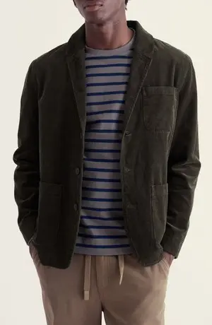 SEASALT CORNWALL Plantsman Cotton Corduroy Blazer - Marsh
