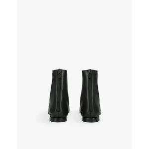 TOTEME Contour Leather Ankle Boots