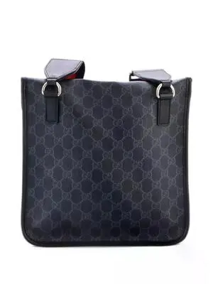 Gucci Envelope Web Messenger Gg Coated Canvas Medium Crossbody Bag
