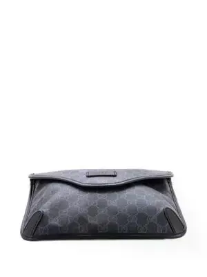 Gucci Envelope Web Messenger Gg Coated Canvas Medium Crossbody Bag