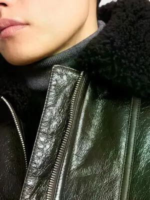 YVES SALOMON Varnished Shearling Jacket