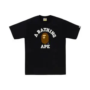 A BATHING APE College Tee - Black