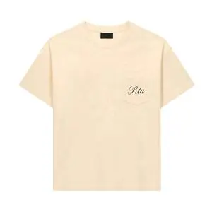 RtA Bastien Pocket Tee 'bone Clockface - Tan