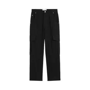 AMI Paris Baggy-fit Cargo Cotton Trousers - Black