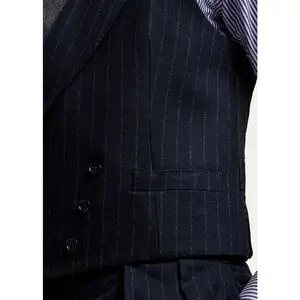 Ralph Lauren Purple Label Hand-tailored Chalk-stripe Vest