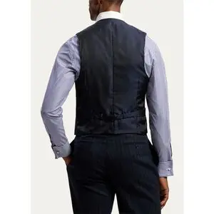 Ralph Lauren Purple Label Hand-tailored Chalk-stripe Vest
