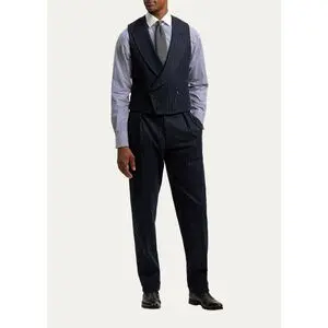 Ralph Lauren Purple Label Hand-tailored Chalk-stripe Vest