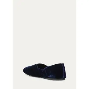 Khaite Velvet Mary Janes - Midnight