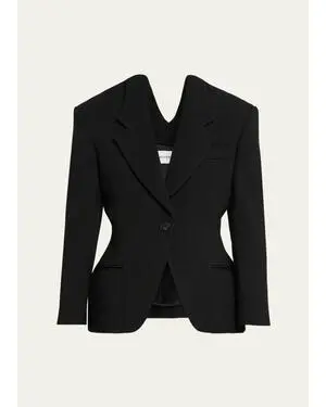Givenchy Single-breasted Slashed Jacket