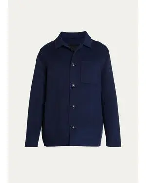 Kiton Double-face Wool & Cashmere Shirt Jacket