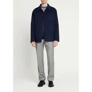 Kiton Double-face Wool & Cashmere Shirt Jacket