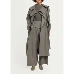 Issey Miyake Calligraph Sculptural Pleated Wide-leg Trousers