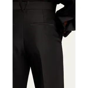 Bottega Veneta Wool Mohair Flat-front Trousers