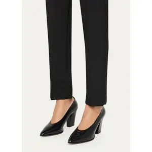 Prada 85mm Leather Block-heel Pumps