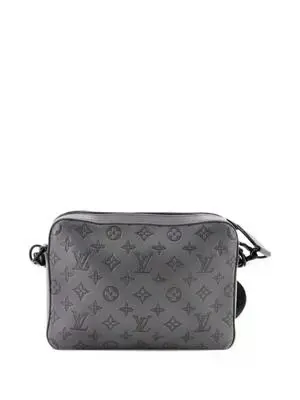 LOUIS VUITTON Trio Messenger Bag Monogram Shadow Leather Crossbody Bag