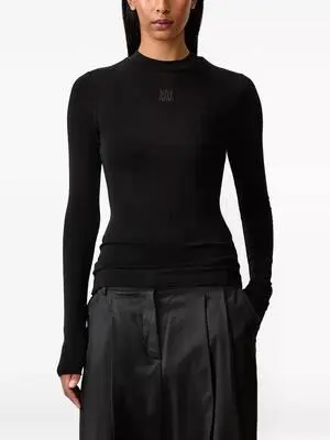 WRSTBHVR Logo-patch Long-sleeve T-shirt - Black