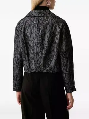 FRACOMINA Lace-pattern Cropped Jacket