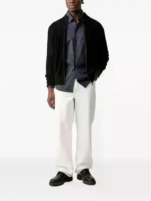 Armani Exchange Monogram-pattern Long-sleeve Shirt