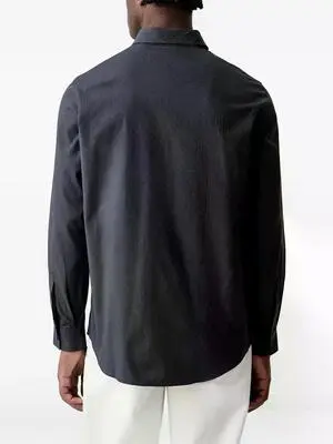 Armani Exchange Monogram-pattern Long-sleeve Shirt